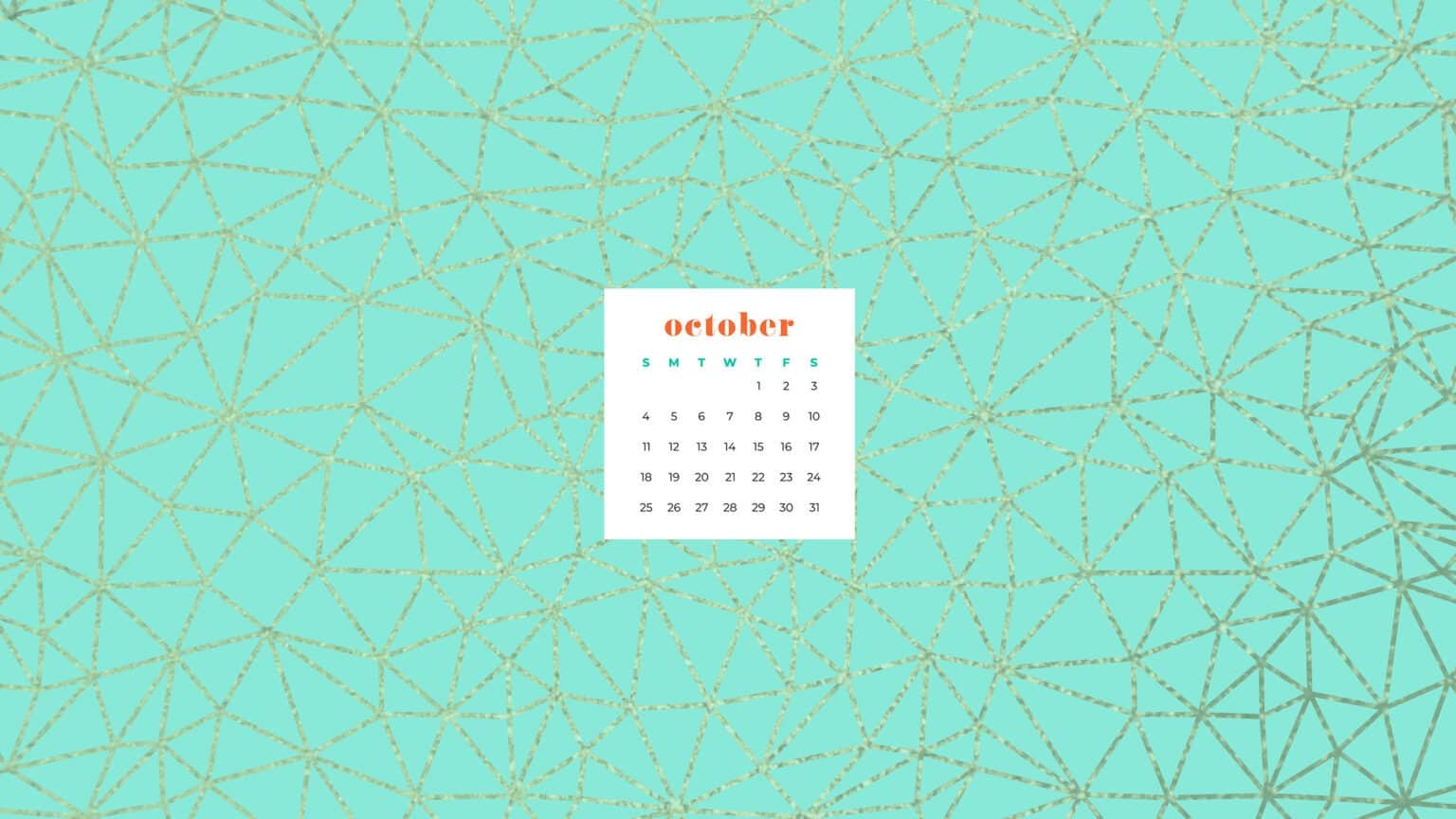 October 2020 desktop calendar wallpapers — 22 FREE design options!