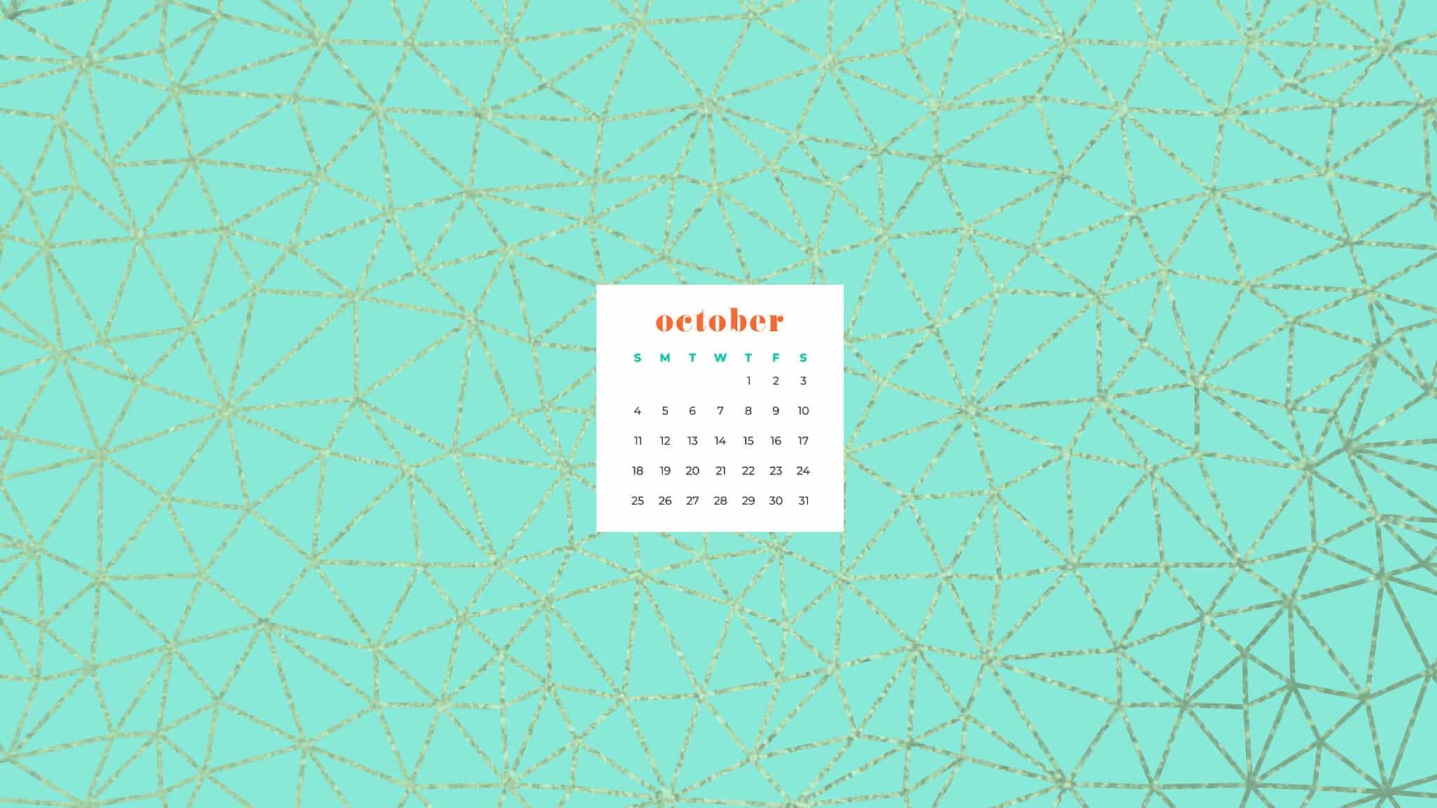 October 2020 desktop calendar wallpapers — 22 FREE design options!
