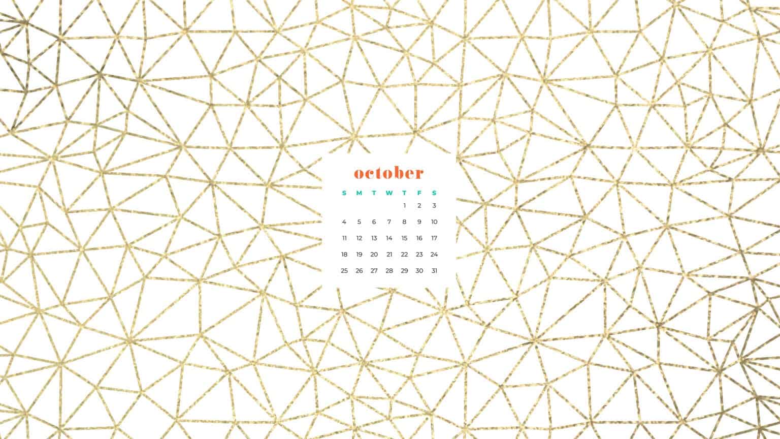 October 2020 desktop calendar wallpapers — 22 FREE design options!