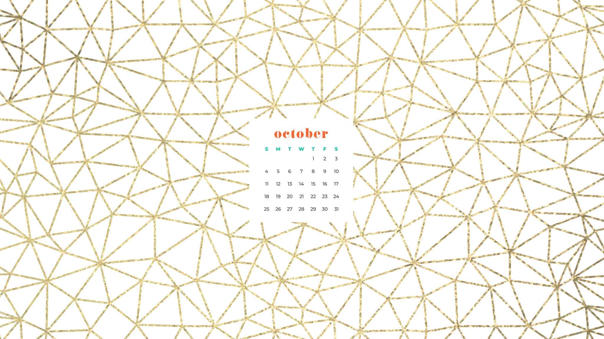 October 2020 desktop calendar wallpapers — 22 FREE design options!