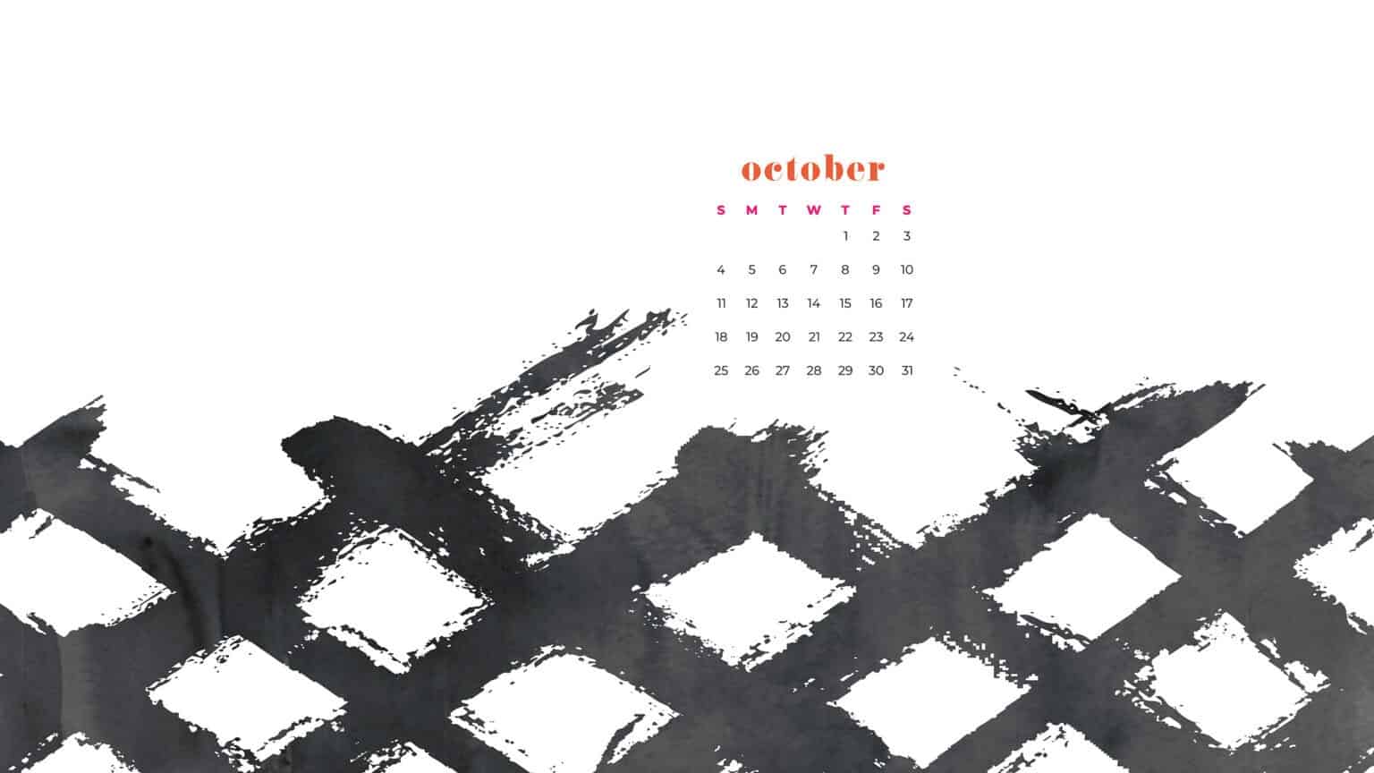 October 2020 desktop calendar wallpapers — 22 FREE design options!