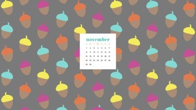 November 2020 desktop calendar wallpapers — 27 FREE designs!