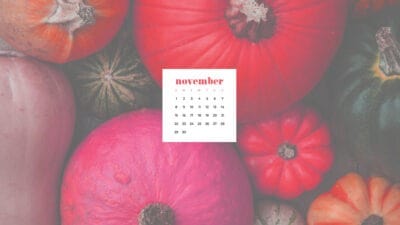 November 2020 desktop calendar wallpapers — 27 FREE designs!
