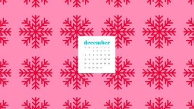 December 2020 calendar wallpapers - 41 FREE designs to choose from!