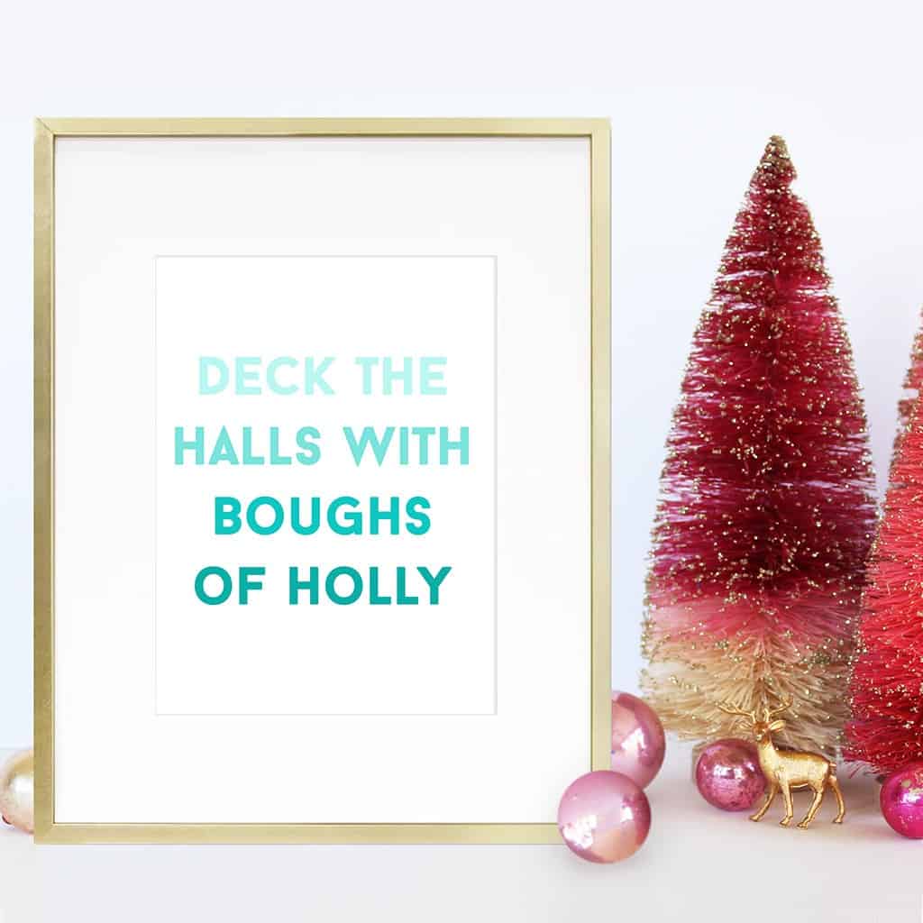 Free Christmas carol printables to help you deck your halls - 13 options!