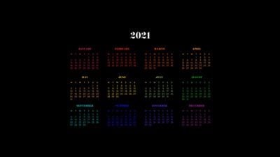 FREE 2021 wallpaper calendars – 50+ cute design options to choose from!