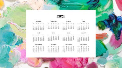 FREE 2021 wallpaper calendars – 50+ cute design options to choose from!