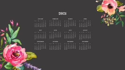 FREE 2021 wallpaper calendars – 50+ cute design options to choose from!