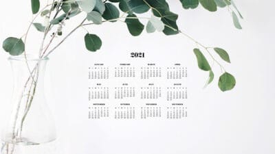 FREE 2021 wallpaper calendars – 50+ cute design options to choose from!
