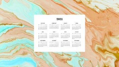 FREE 2021 wallpaper calendars – 50+ cute design options to choose from!