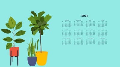 FREE 2021 wallpaper calendars – 50+ cute design options to choose from!