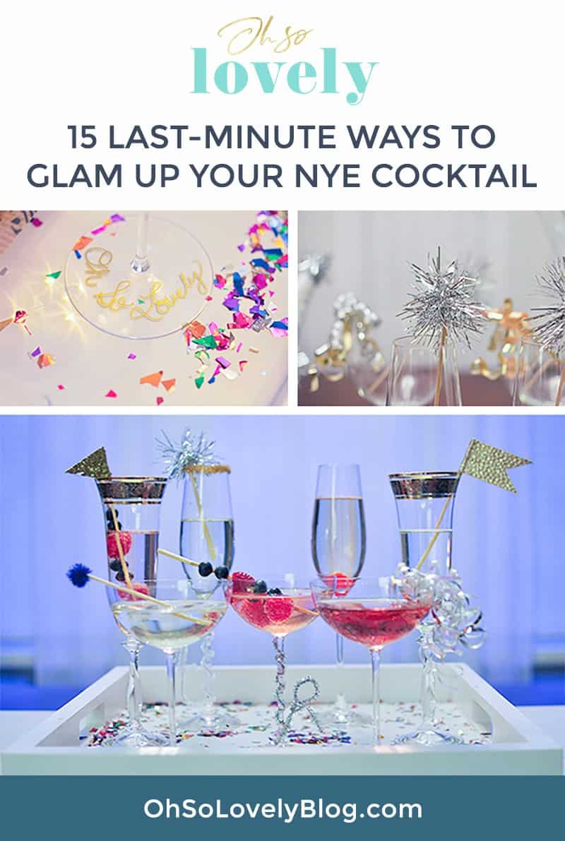 A NYE cocktail glow up with these 15 delicious and easy recipes!
