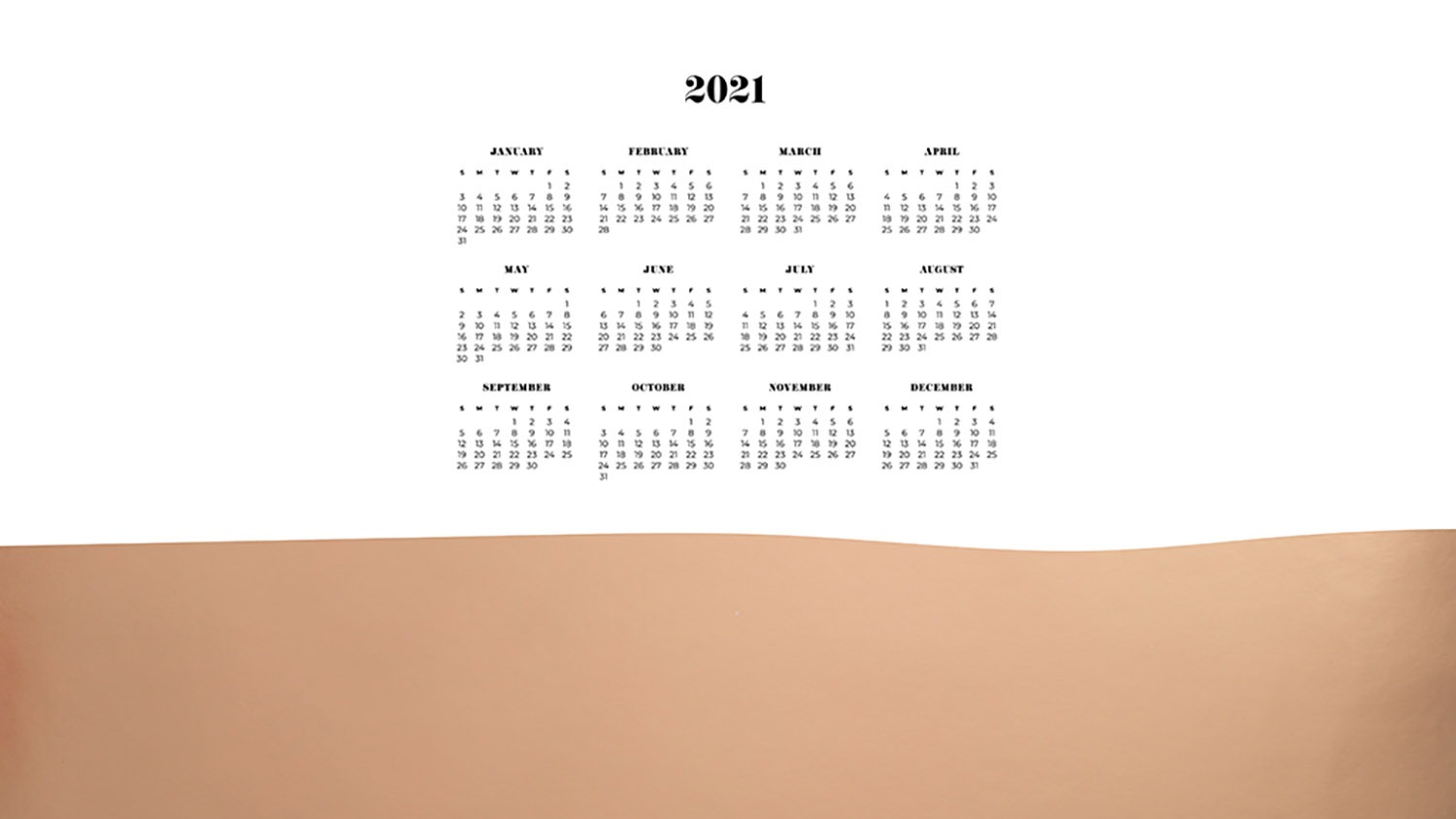 FREE 2021 wallpaper calendars – 50+ cute design options to choose from!