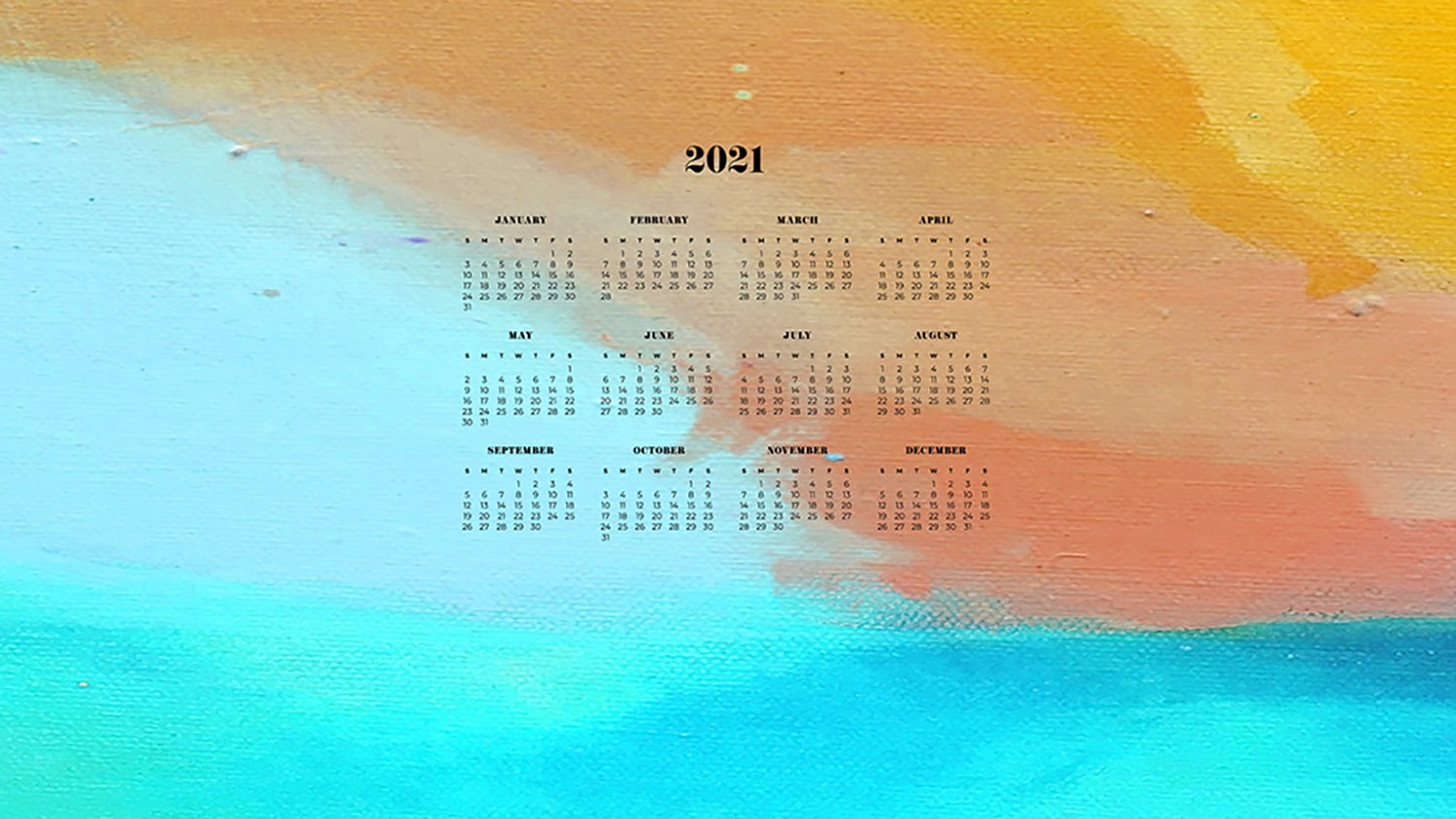 FREE 2021 wallpaper calendars – 50+ cute design options to choose from!