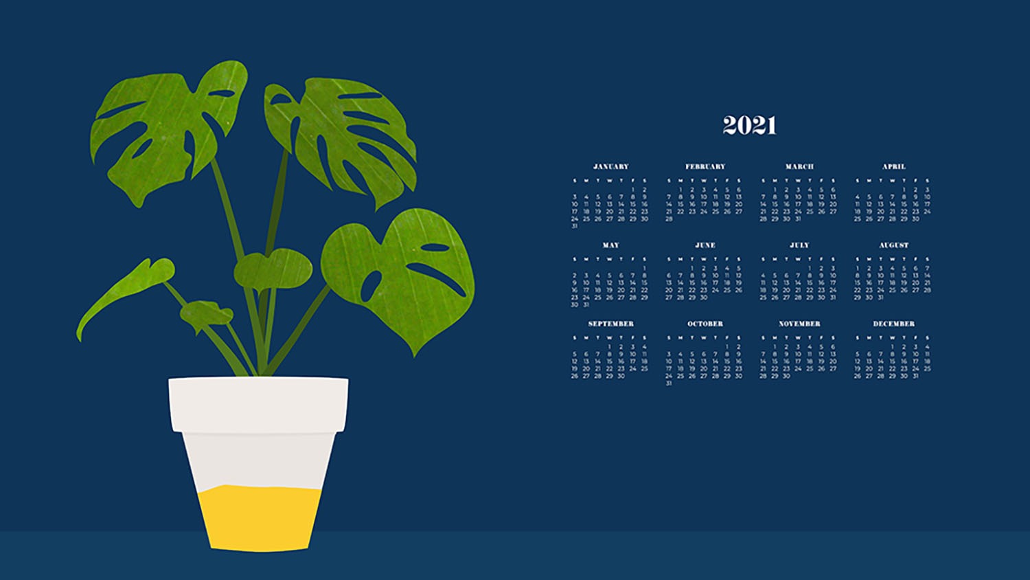 FREE 2021 wallpaper calendars – 50+ cute design options to choose from!