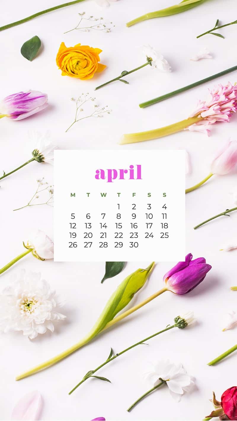 April 2021 calendar wallpapers – 30 FREE & cute design options!
