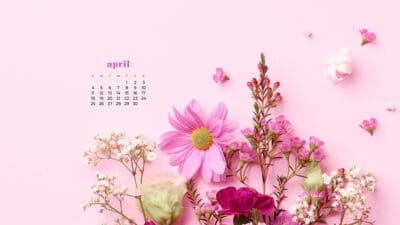 April 2021 calendar wallpapers – 30 FREE & cute design options!