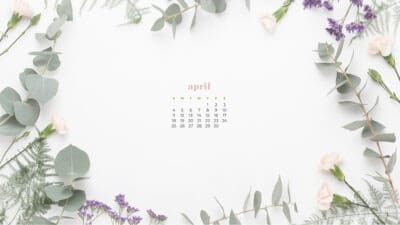 April 2021 calendar wallpapers – 30 FREE & cute design options!