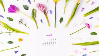 April 2021 calendar wallpapers – 30 FREE & cute design options!