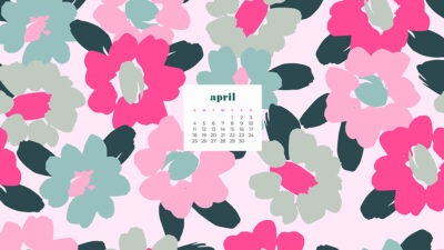 April 2021 calendar wallpapers – 30 FREE & cute design options!