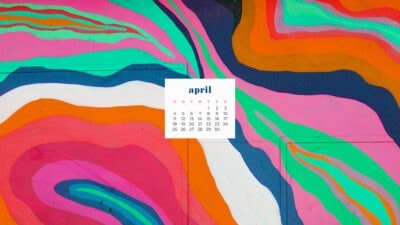 April 2021 calendar wallpapers – 30 FREE & cute design options!