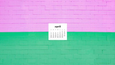 April 2021 calendar wallpapers – 30 FREE & cute design options!