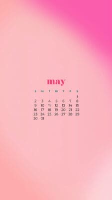 May 2021 wallpaper calendars – 30 FREE, cute, and colorful options!