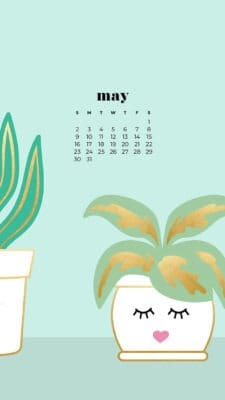 May 2021 wallpaper calendars – 30 FREE, cute, and colorful options!