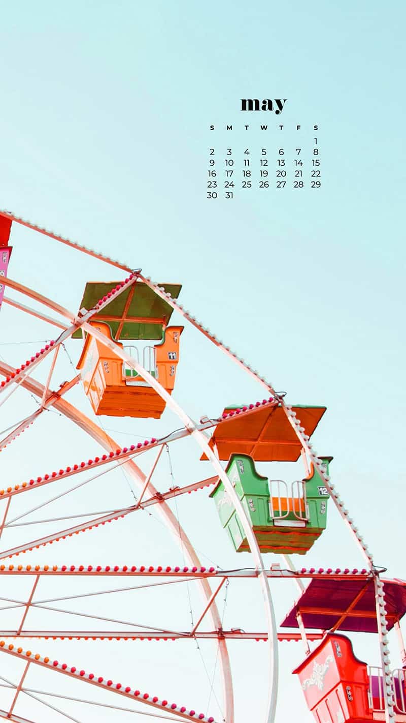 May 2021 wallpaper calendars – 30 FREE, cute, and colorful options!