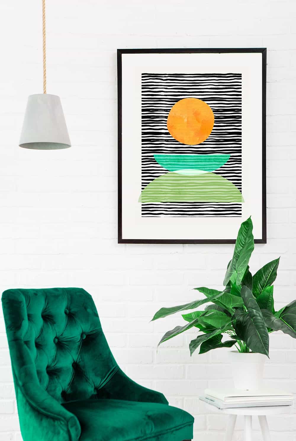 Abstract free printables – 30 modern, colorful designs to choose from!