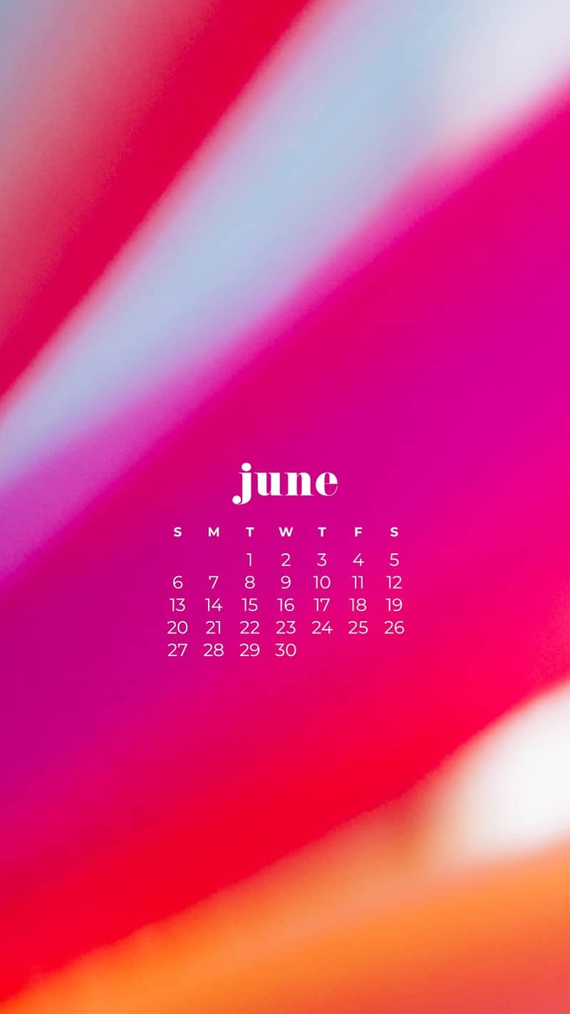 June 2021 wallpaper calendars – 30 FREE, cute, and colorful options!