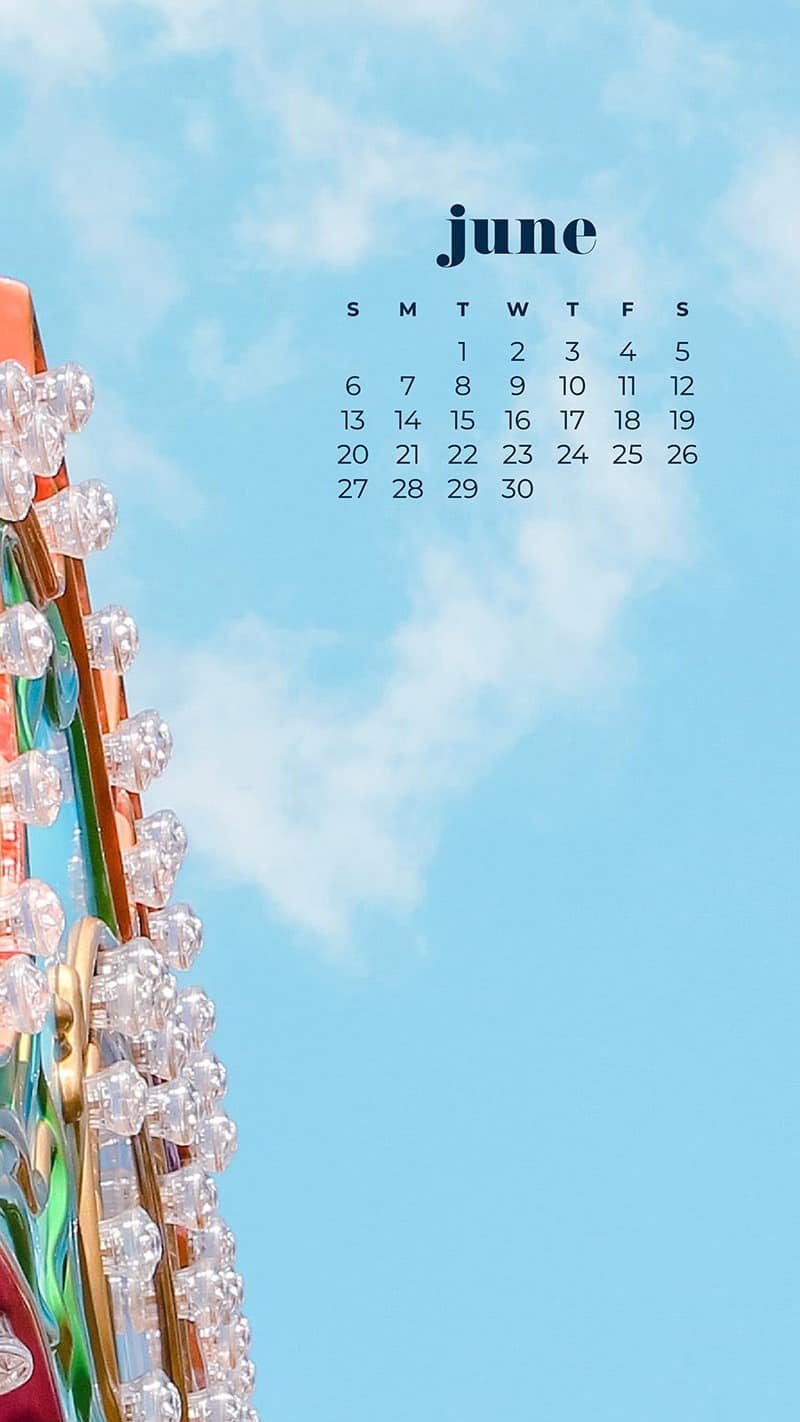 June 2021 wallpaper calendars – 30 FREE, cute, and colorful options!