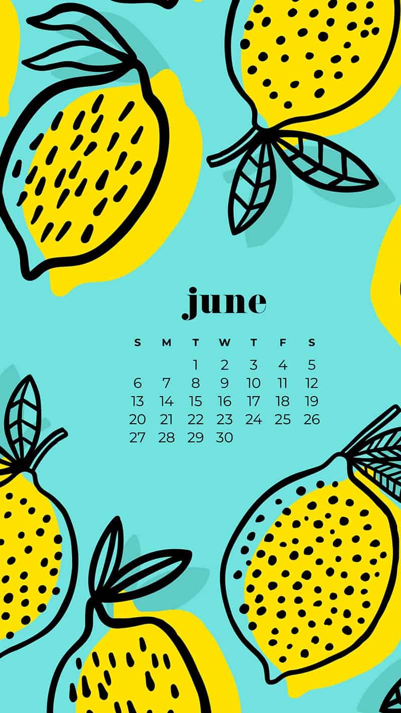 June 2021 wallpaper calendars – 30 FREE, cute, and colorful options!