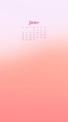 June 2021 wallpaper calendars – 30 FREE, cute, and colorful options!