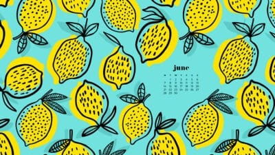 June 2021 wallpaper calendars – 30 FREE, cute, and colorful options!