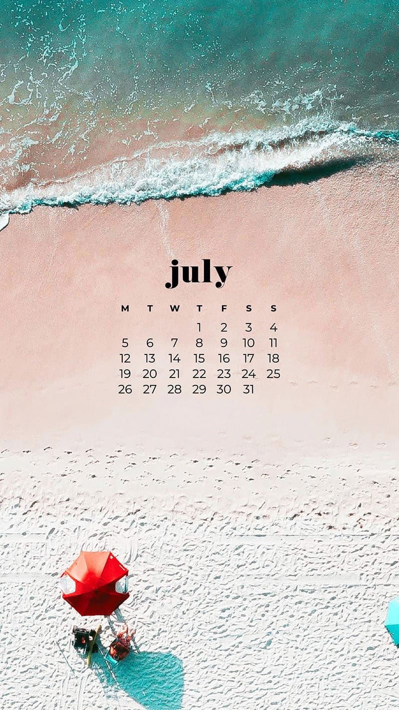July 2021 wallpaper calendars – 32 FREE, cute, and colorful options!