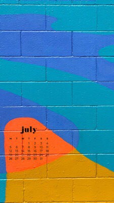 July 2021 wallpaper calendars – 32 FREE, cute, and colorful options!
