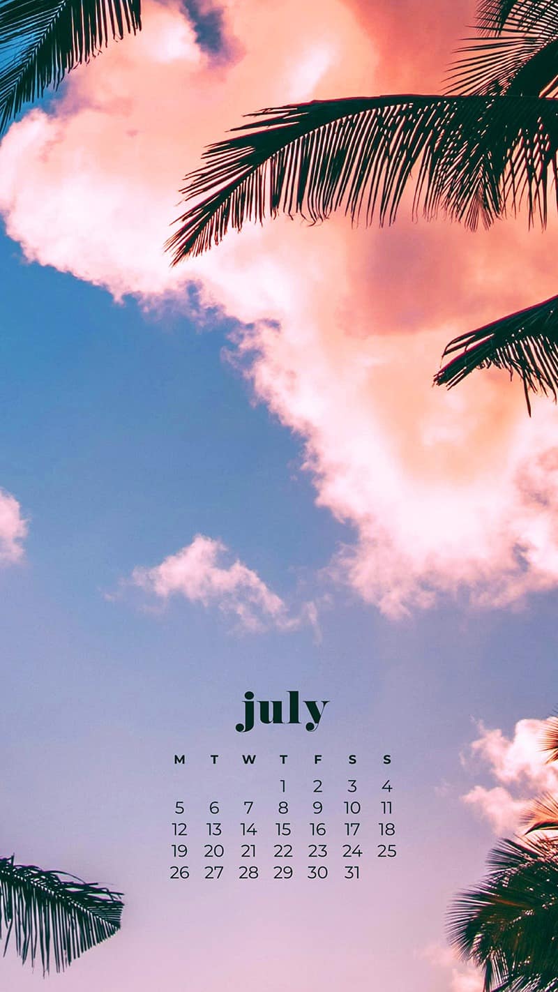 July 2021 wallpaper calendars – 32 FREE, cute, and colorful options!