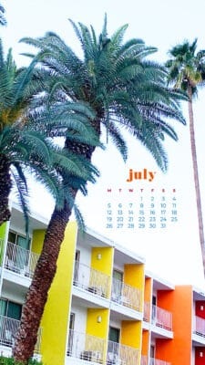 July 2021 wallpaper calendars – 32 FREE, cute, and colorful options!