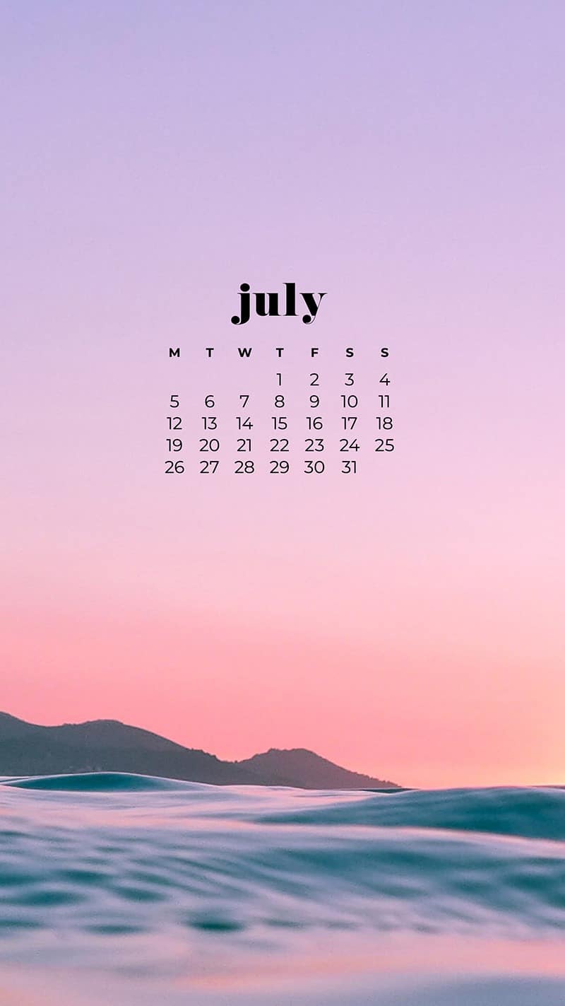 July 2021 wallpaper calendars – 32 FREE, cute, and colorful options!