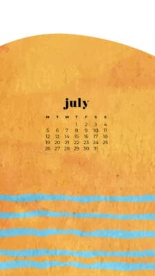 July 2021 wallpaper calendars – 32 FREE, cute, and colorful options!