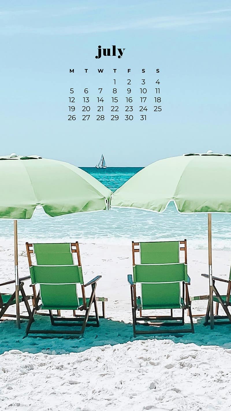 July 2021 wallpaper calendars – 32 FREE, cute, and colorful options!