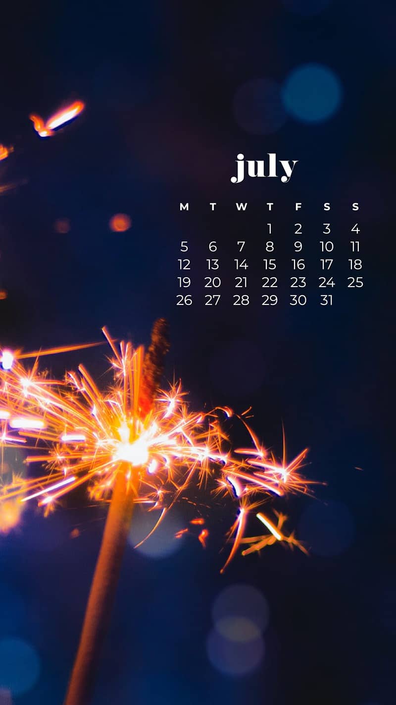 July 2021 wallpaper calendars – 32 FREE, cute, and colorful options!