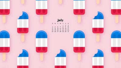 July 2021 wallpaper calendars – 32 FREE, cute, and colorful options!