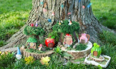 Gnome village – an easy DIY & fun tutorial. Perfect summer kid project!