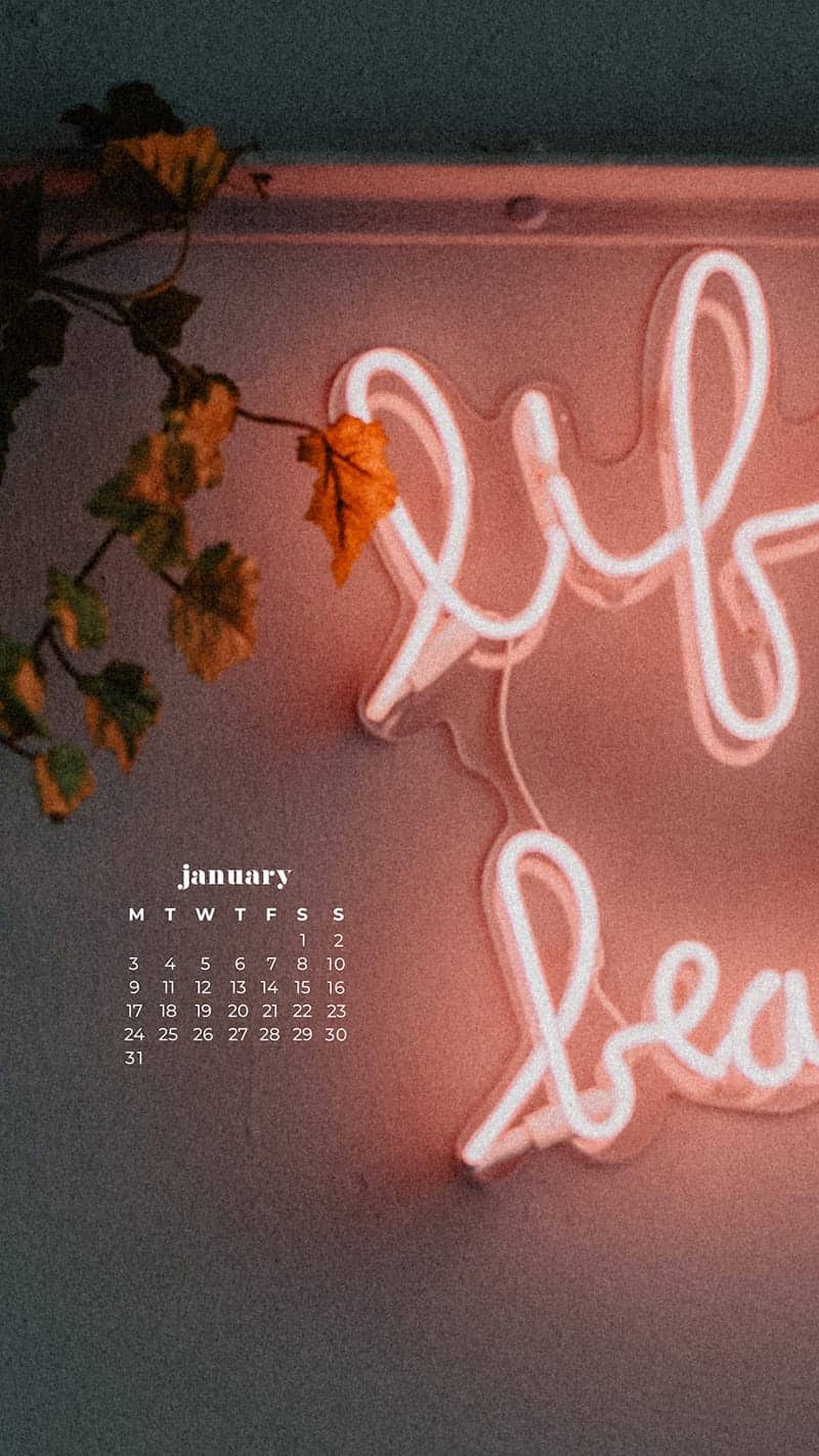 January 2022 wallpapers – 45 FREE calendars for your desktop & phone!
