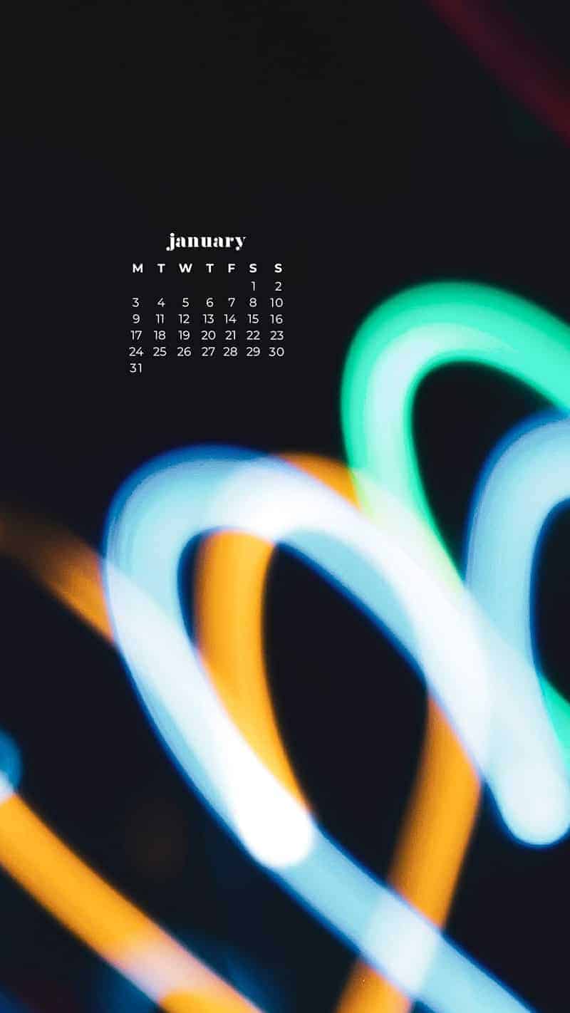 January 2022 wallpapers – 45 FREE calendars for your desktop & phone!