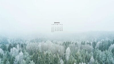 January 2022 wallpapers – 45 FREE calendars for your desktop & phone!