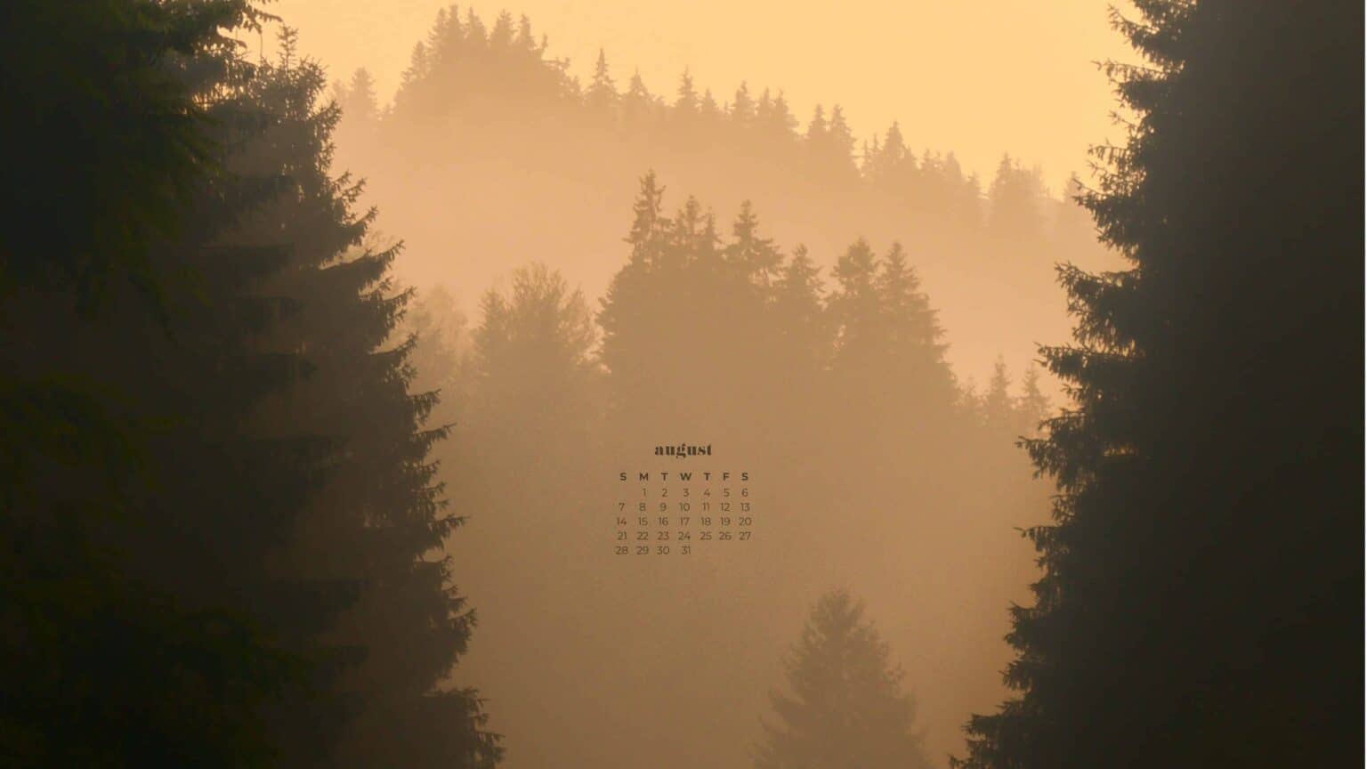 August 2022 wallpapers – 55 FREE desktop & phone calendars!