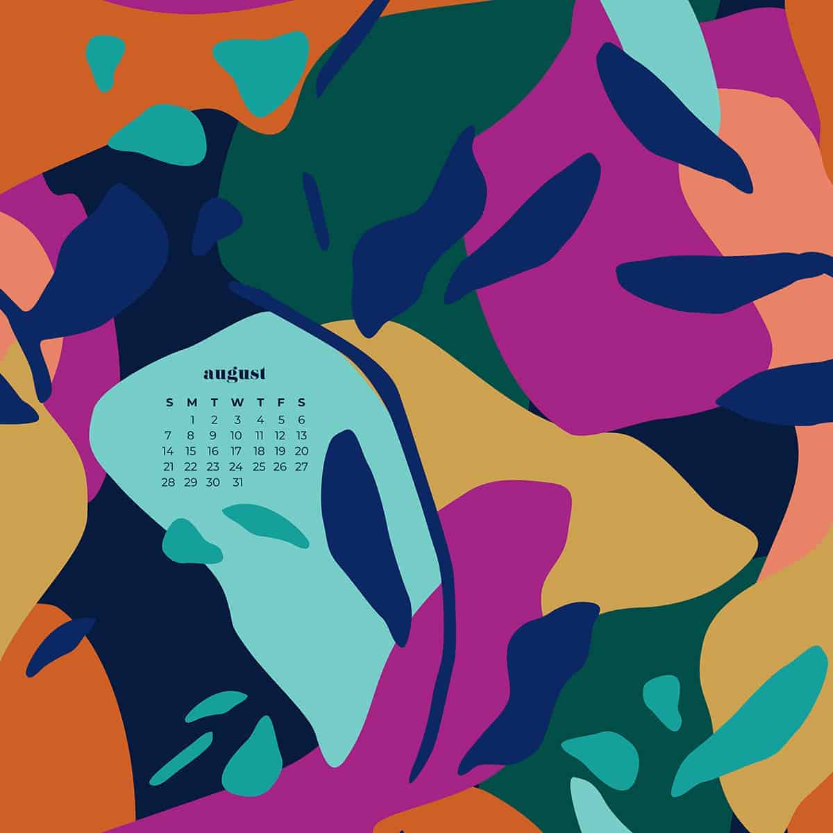 August 2022 wallpapers – 55 FREE desktop & phone calendars!